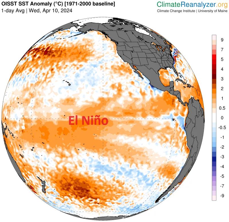 España - Rápida transición de El Niño a La Niña en los próximos meses ...